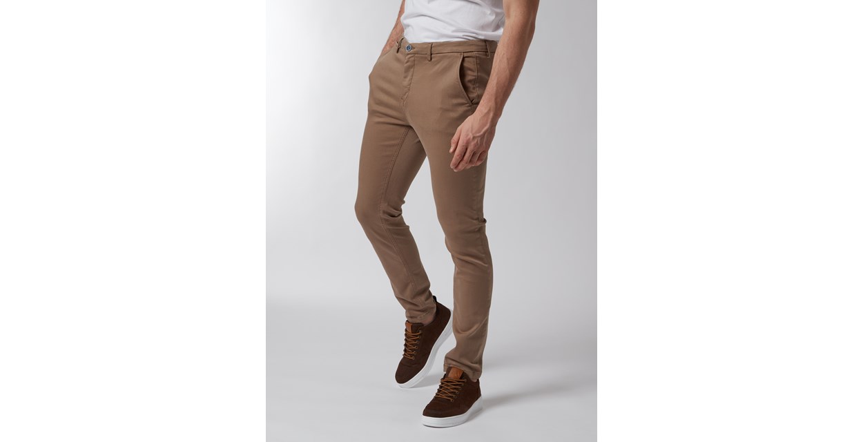 Alan color hyper str. chino Walnut | Jean Paul