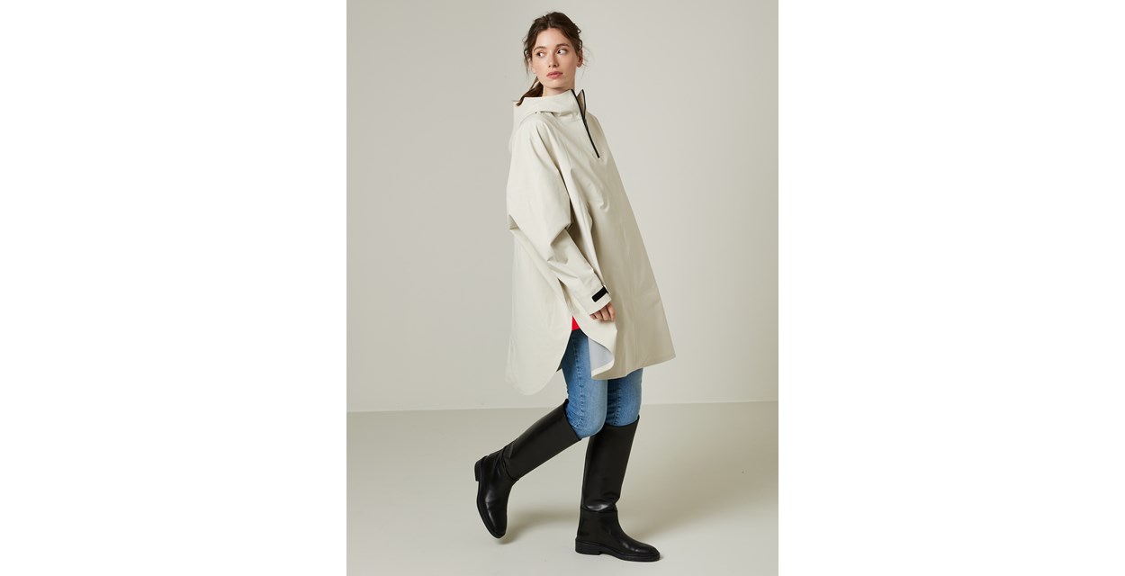 Candra regnponcho Oyster Gray | Jean Paul