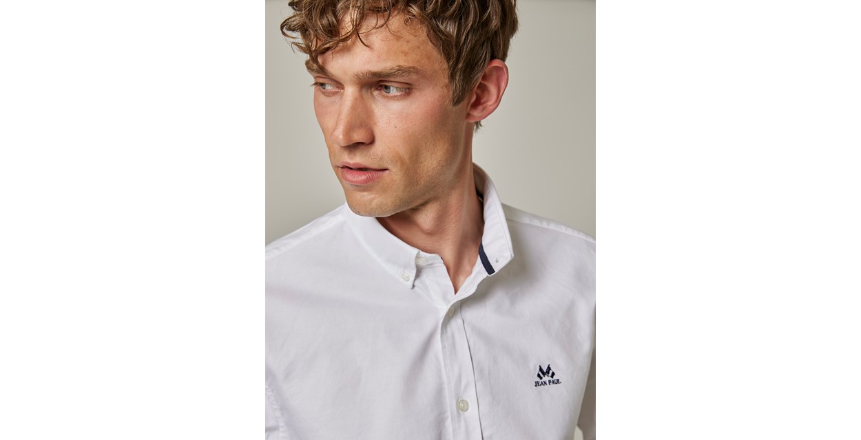 Oxford skjorte - Regular Fit Bright White | Jean Paul