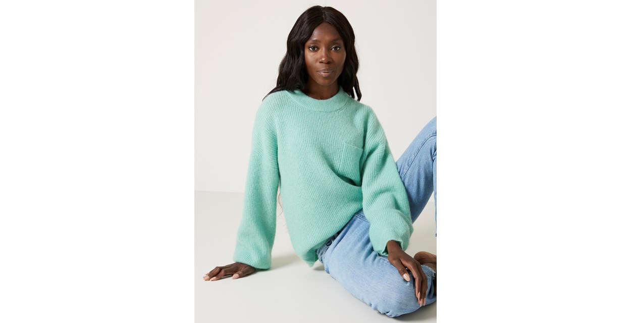 Pia genser Pastel Turquoise | Jean Paul