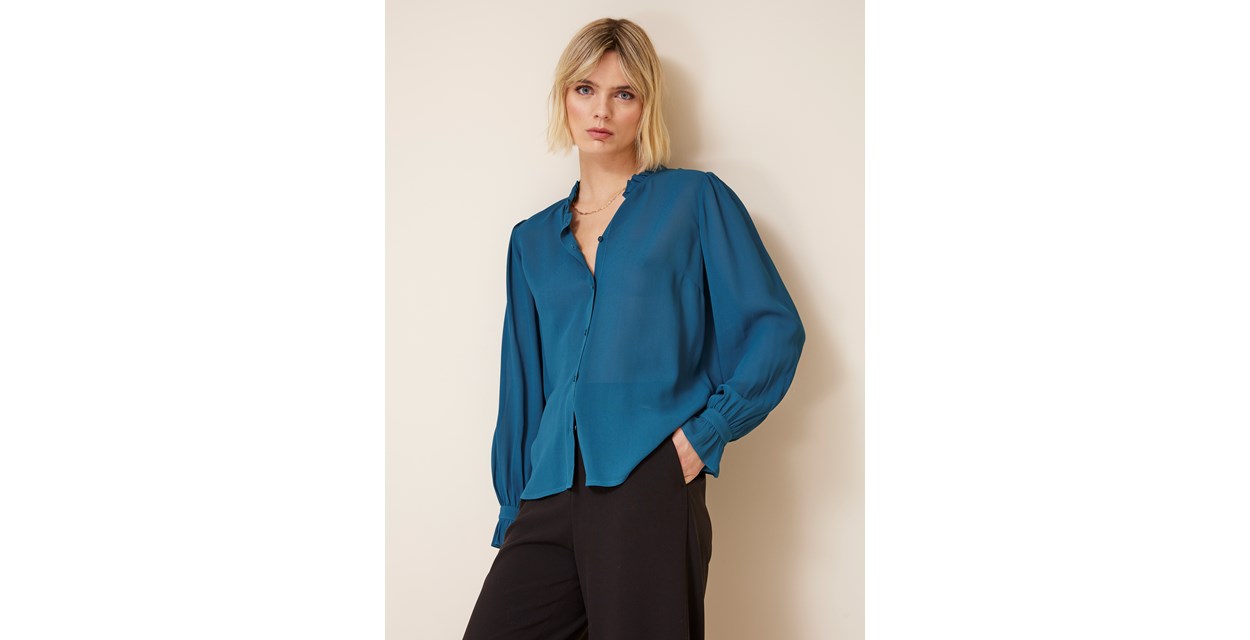 Louna bluse Blue Coral | Jean Paul